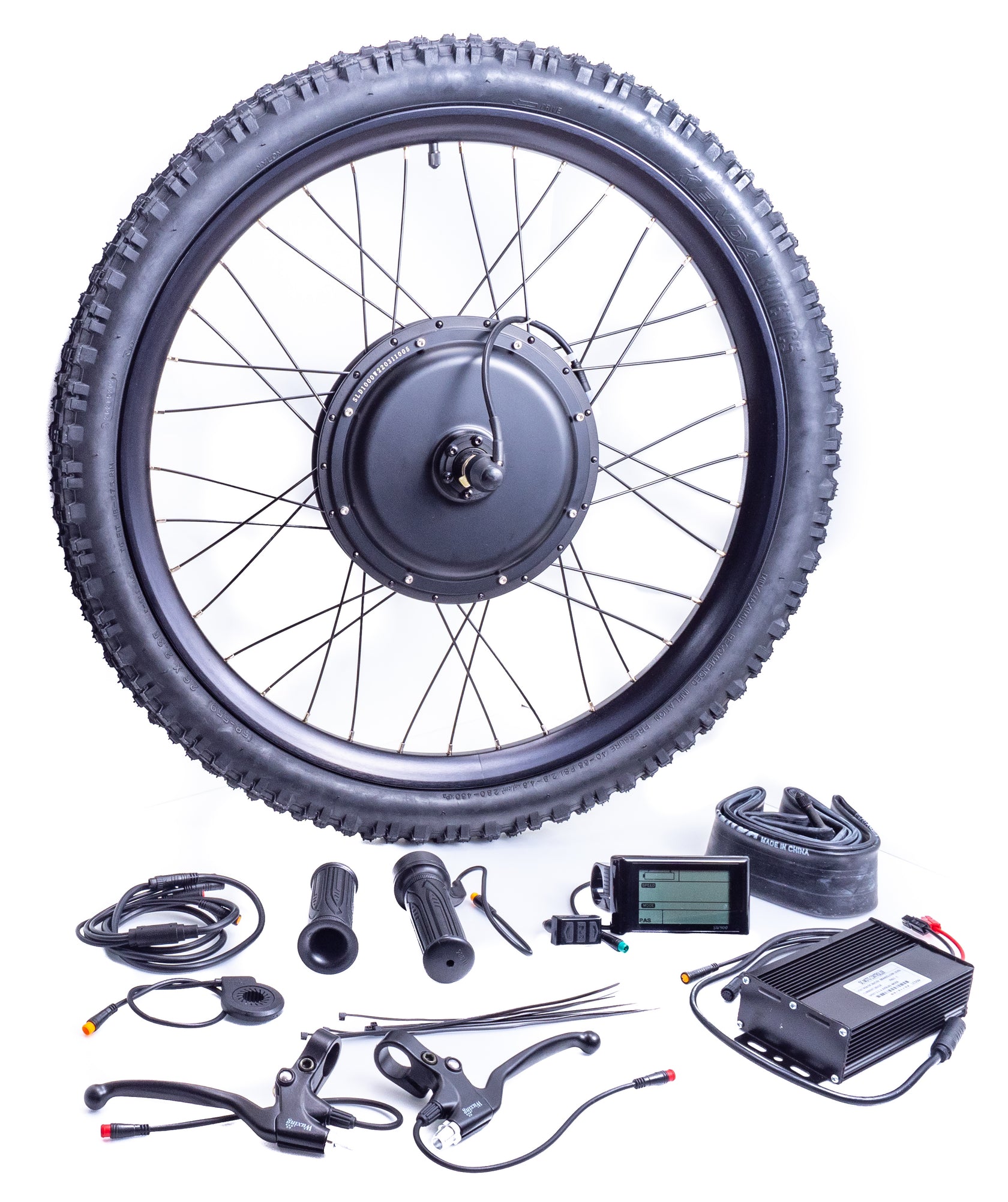 26” Rear Wheel Ebike Motor Complete Conversion Kit with LCD Meter ...